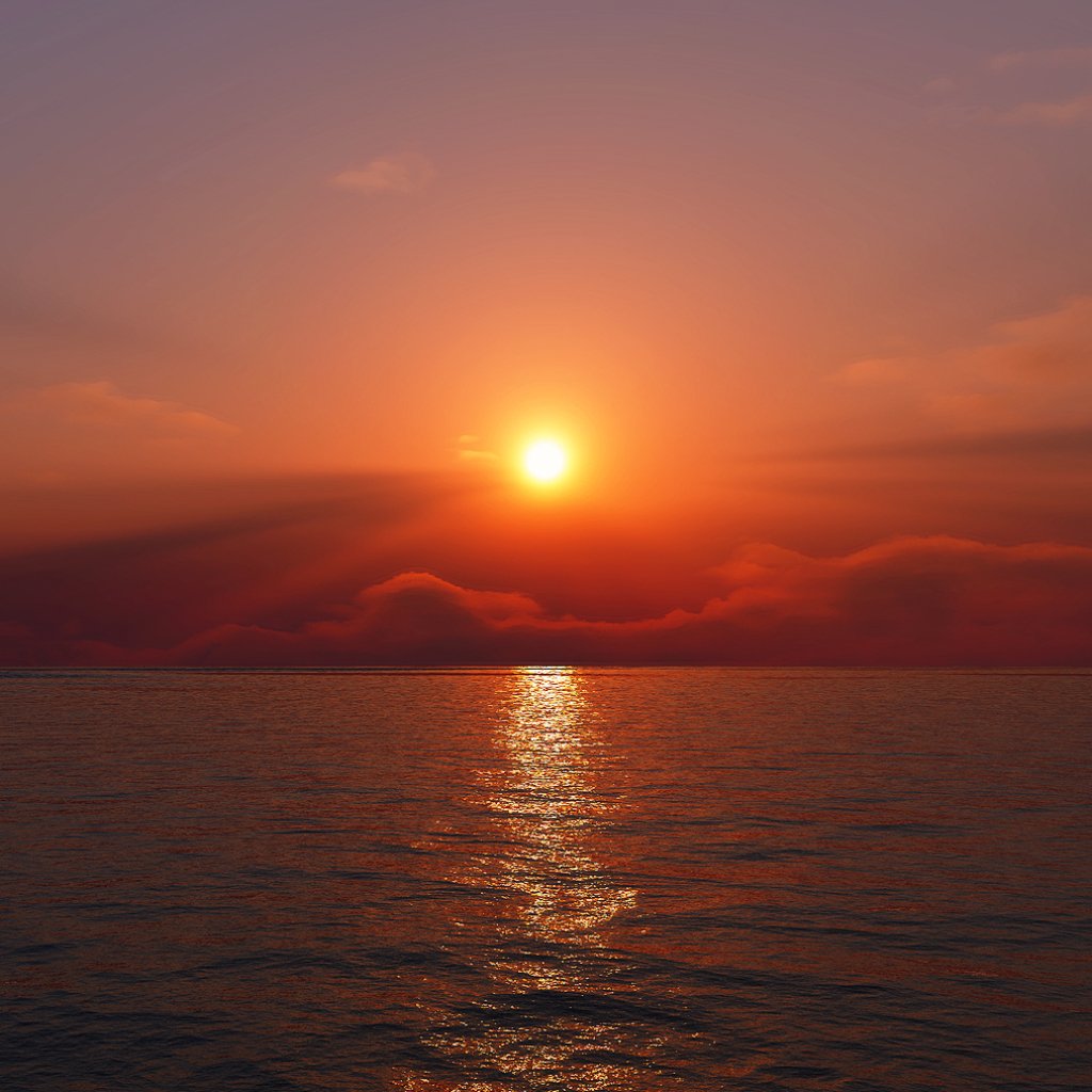 Download Sunrise Ocean Water Cloud Sun Nature PFP