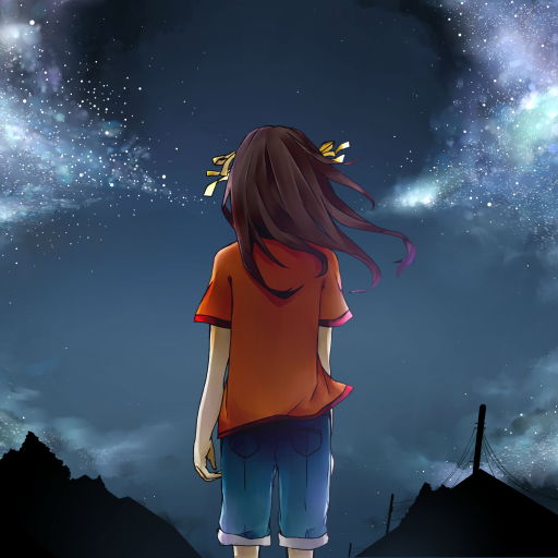 Haruhi's Starry Night in Anime Glow