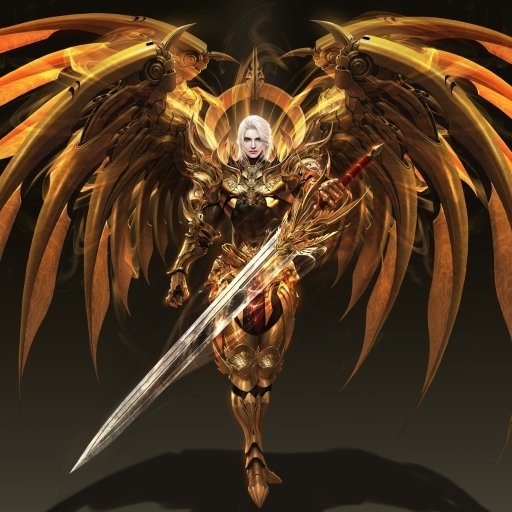 Download White Hair Wings Armor Sword Angel Warrior Fantasy Pfp By 태섭 신