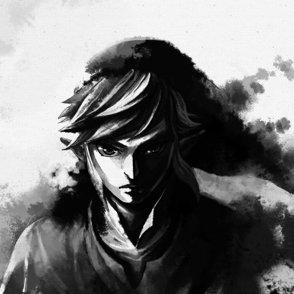 Download Link Monochrome Video Game The Legend Of Zelda PFP