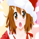 Download Christmas Yui Hirasawa Anime K-ON! Anime Christmas HD Wallpaper