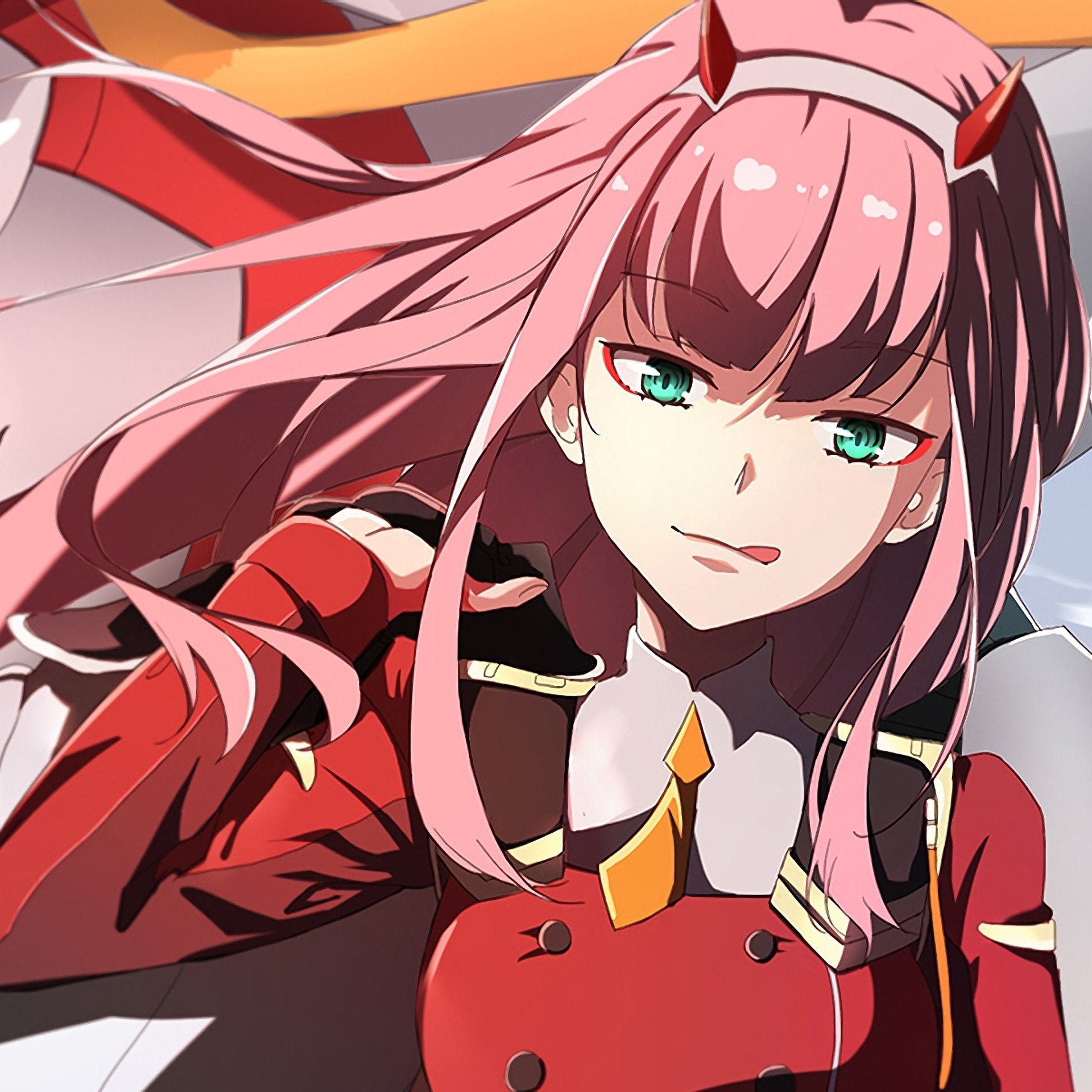Download Horns Green Eyes Pink Hair Zero Two (Darling In The FranXX ...