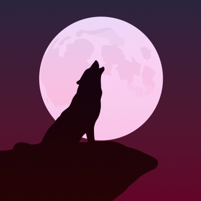 Lunar Howl — Moonlit Wolf Avatar