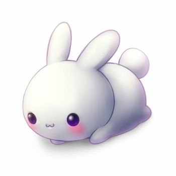 Fluffy White Bunny Avatar