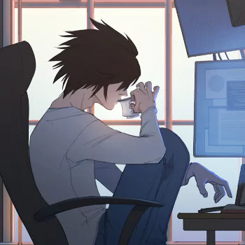 L from Death Note - Anime Profile Avatar