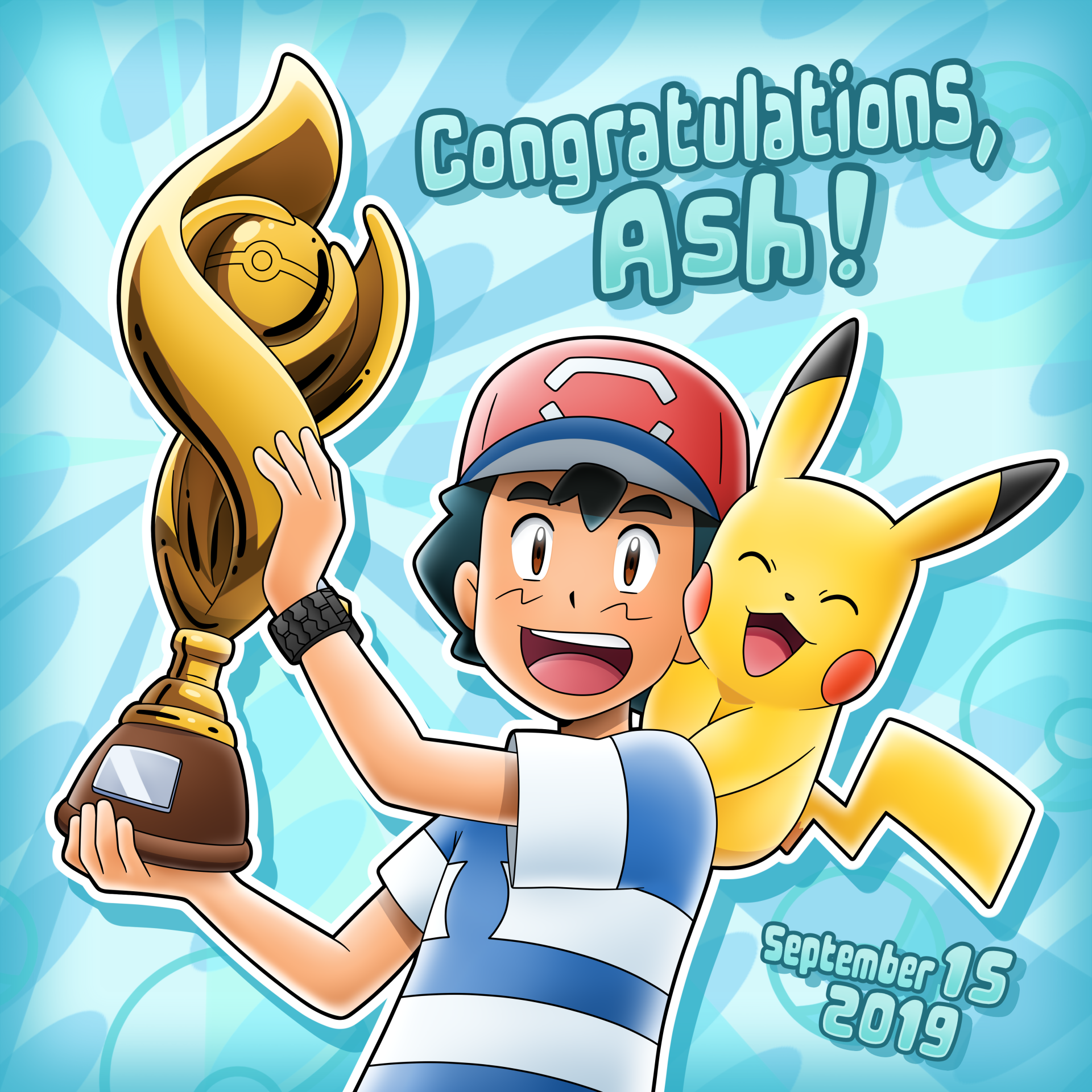 Download Pokemon Pikachu Trophy Ash Ketchum Anime PFP