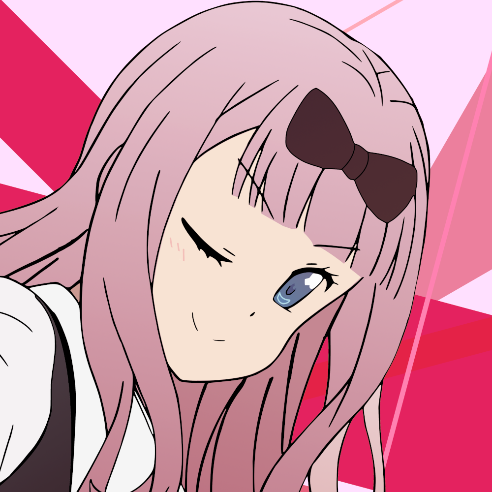 Download Blush Pink Hair Blue Eyes Bow (Clothing) Chika Fujiwara Kaguya ...