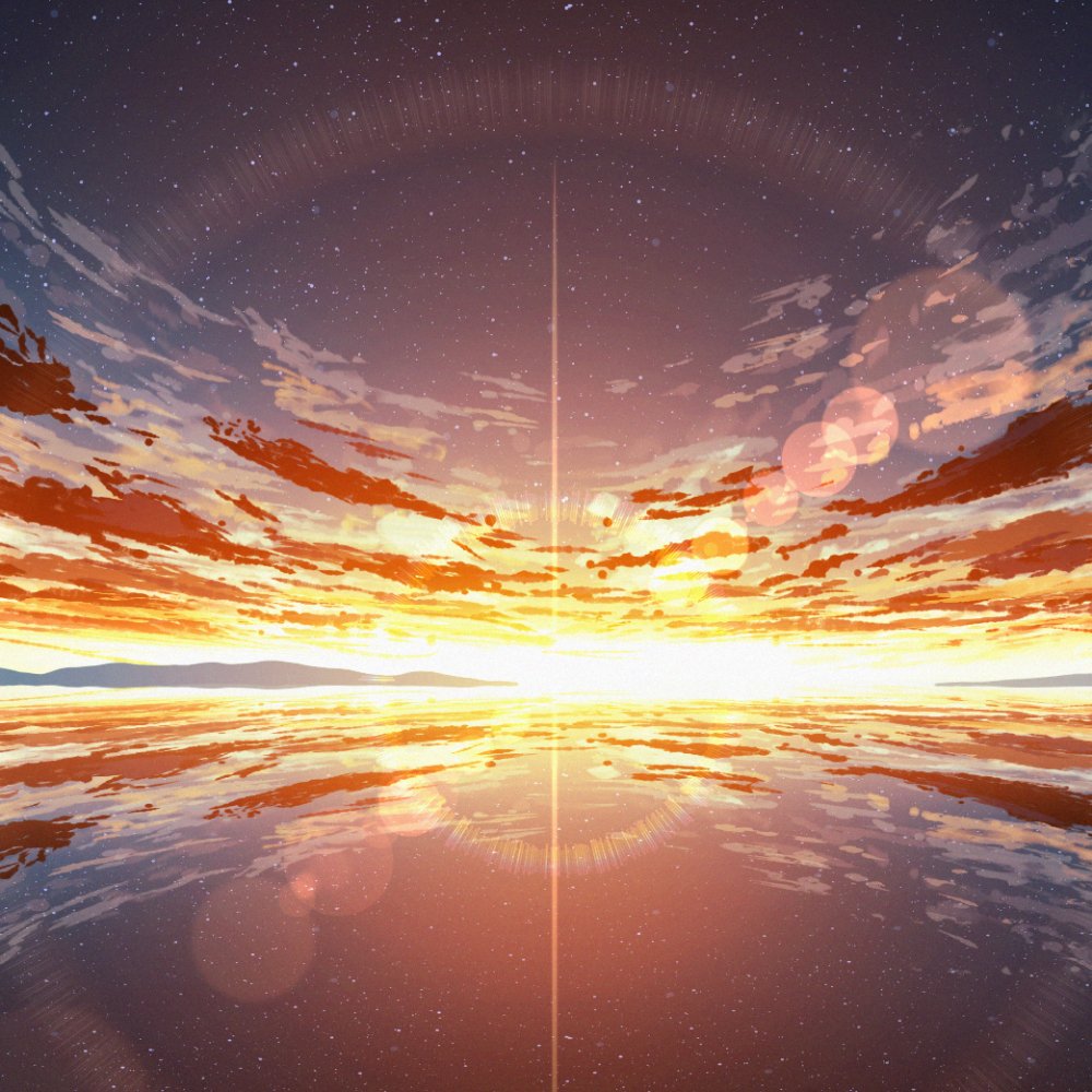 Download Starry Sky Cloud Sky Anime Anime Sunset Sky Anime PFP
