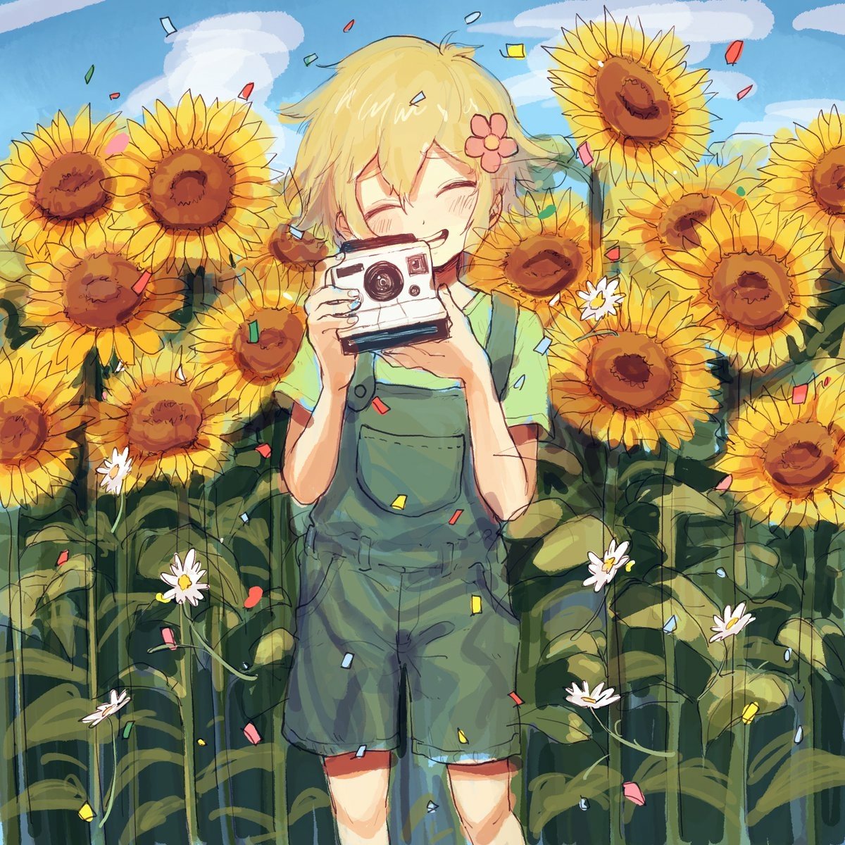Download OMORI Blush Smile Blonde Camera Sunflower Basil (Omori) Video ...