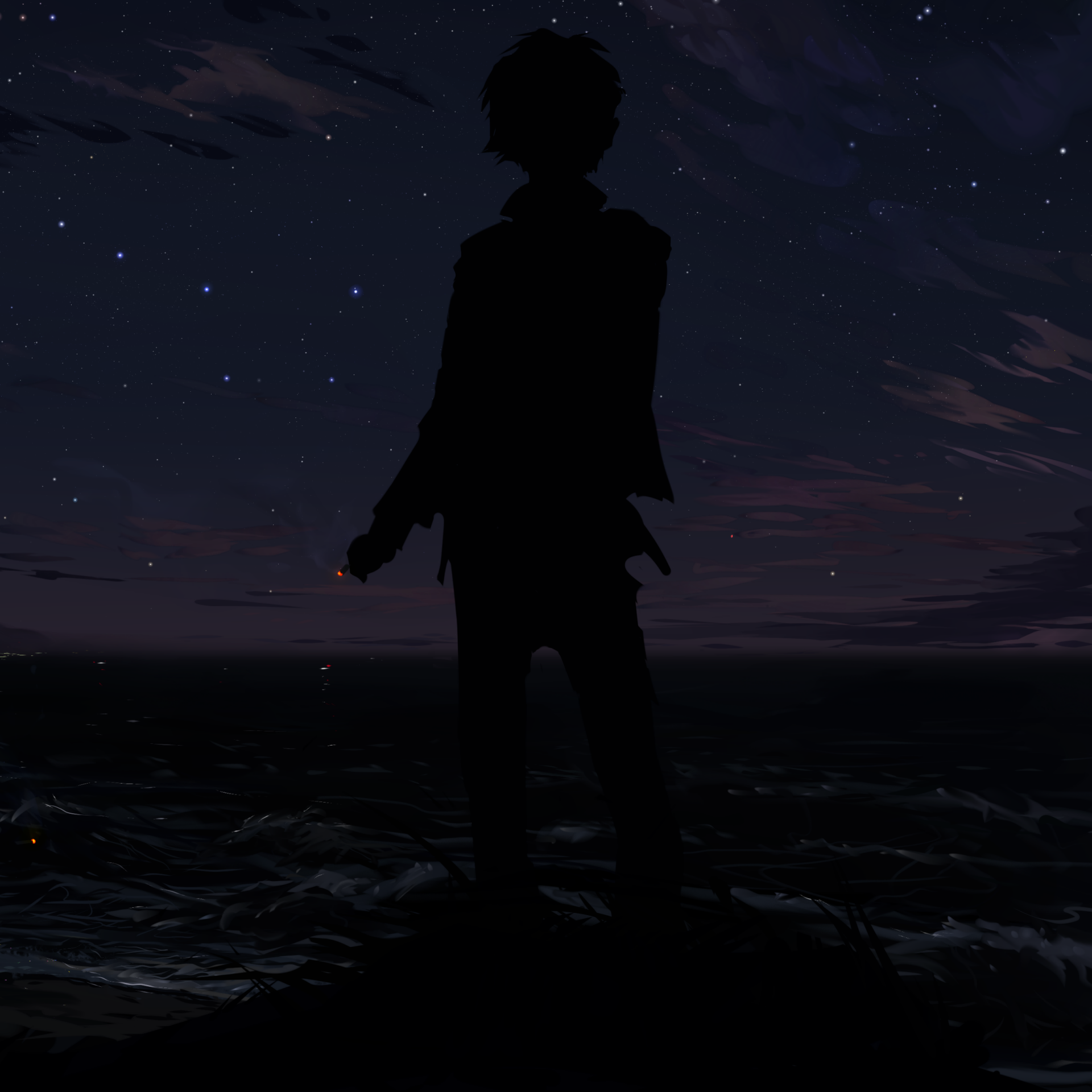 Download Night Anime Boy Anime Boy Anime Night PFP