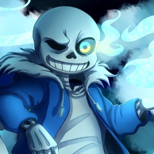 Sans: Blue Avatar | Undertale PFP - Sans | Smirking Sans Icon ...