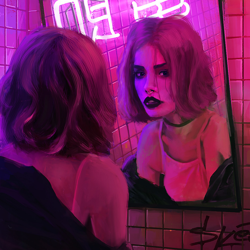 Retro Wave Pfp by Tony Skeor