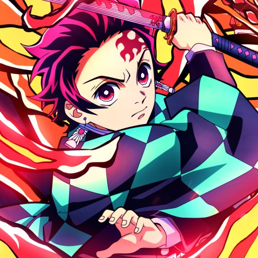 Tanjiro PFP | Demon Slayer Icon | Kamado Flame Avatar | Water-Breath ...