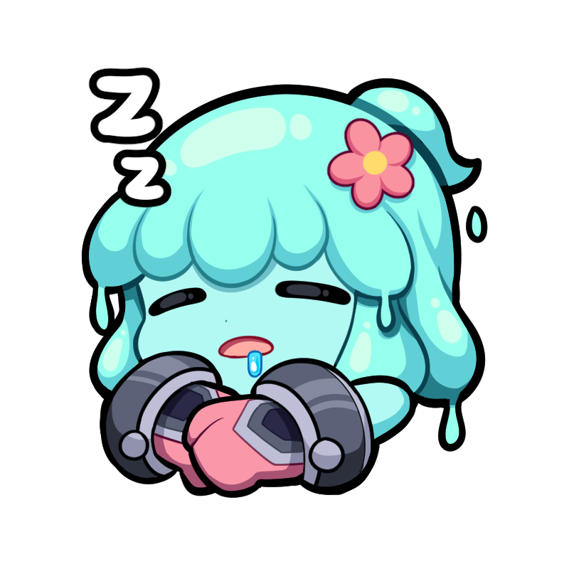 Download Video Game Omega Strikers Cute Character Sleeping Cartoon PFP