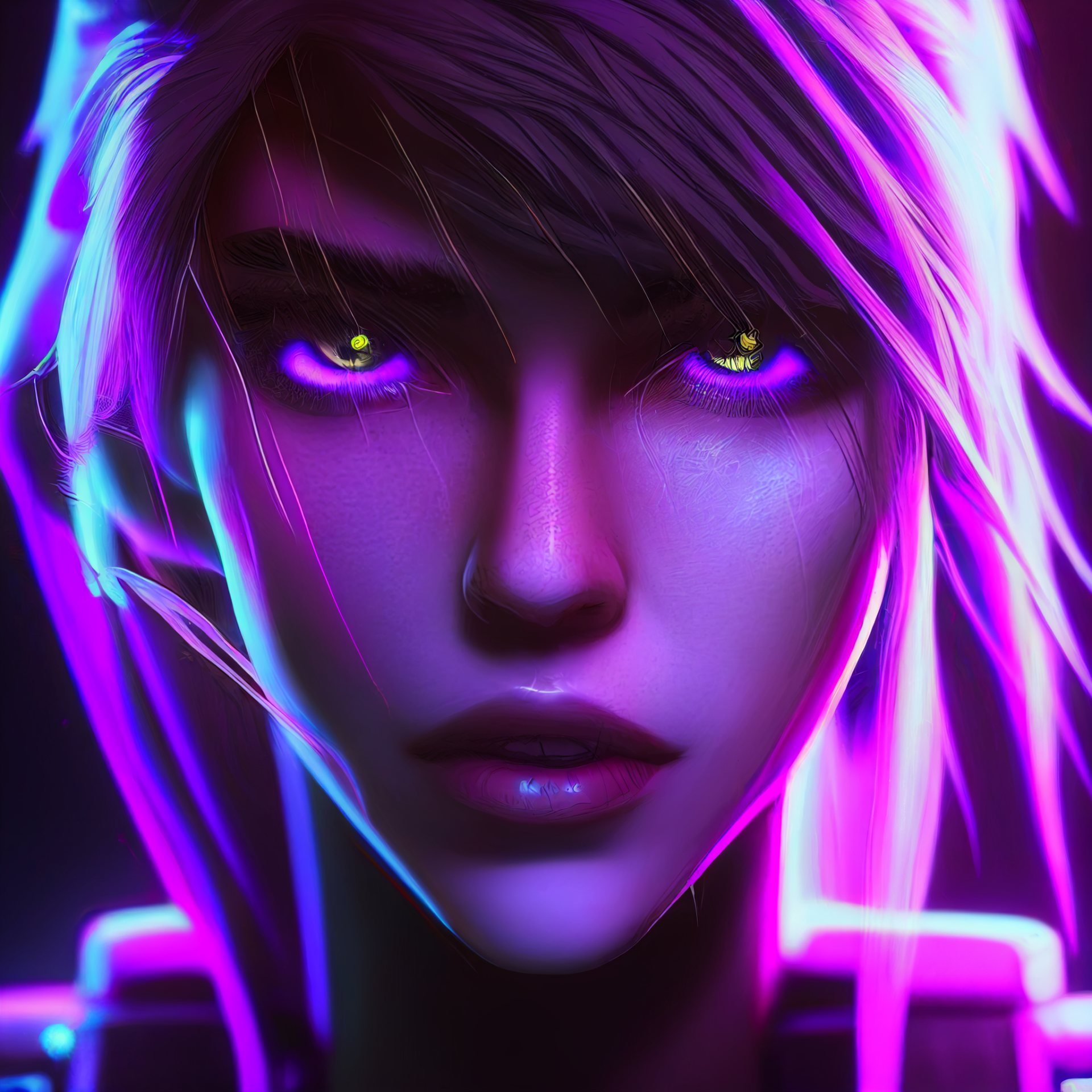 Neon girl by vinny47