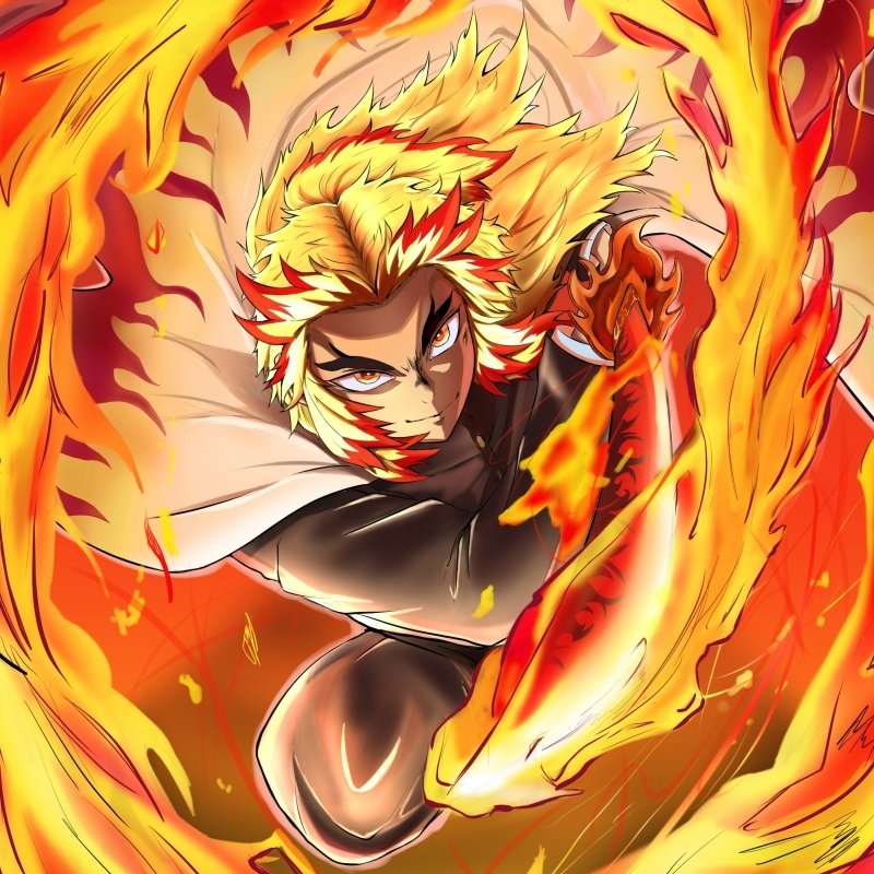 Download Kyojuro Rengoku Anime Demon Slayer: Kimetsu No Yaiba PFP