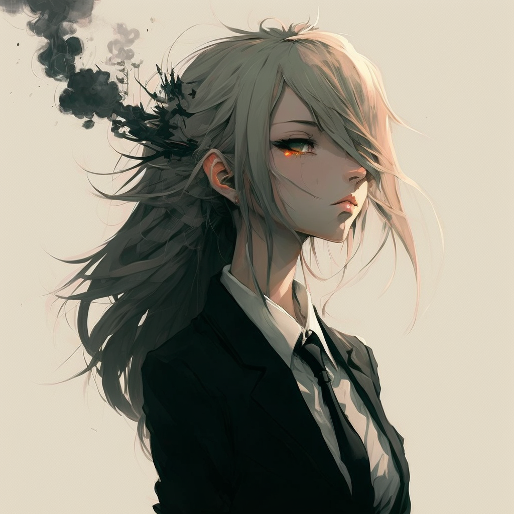 Download AI Art Suit Anime Original PFP