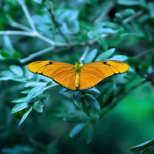 Golden Buttterfly on Plant