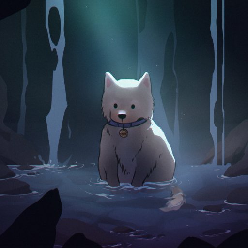 Moonlit Minecraft Wolf PFP