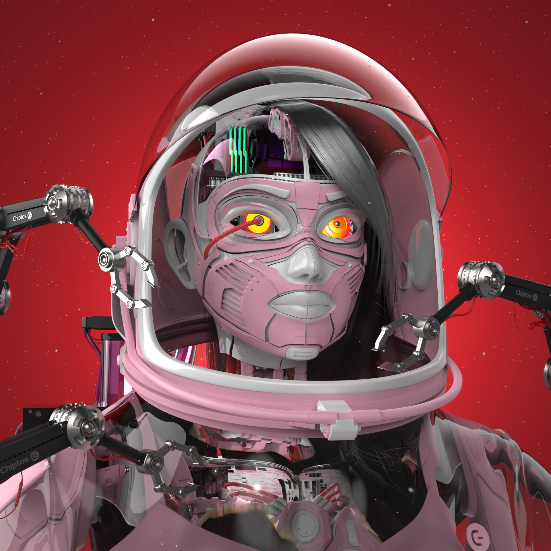 Chiptos X Astronaut Space Suit Robot PC Aesthetic Robot PFP Avatar ...