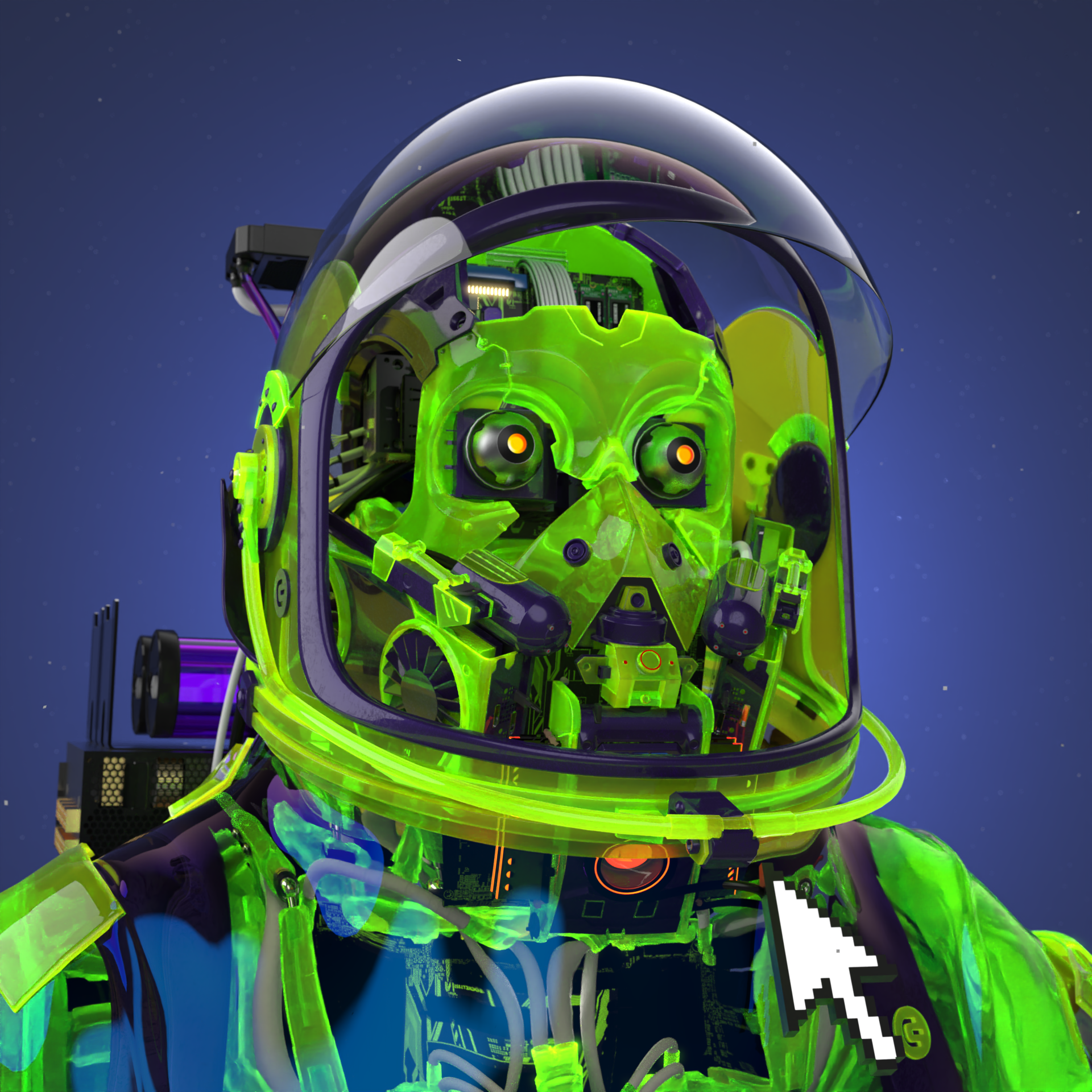 Chiptos X Astronaut Space Suit Robot PC Aesthetic Robot PFP Avatar ...