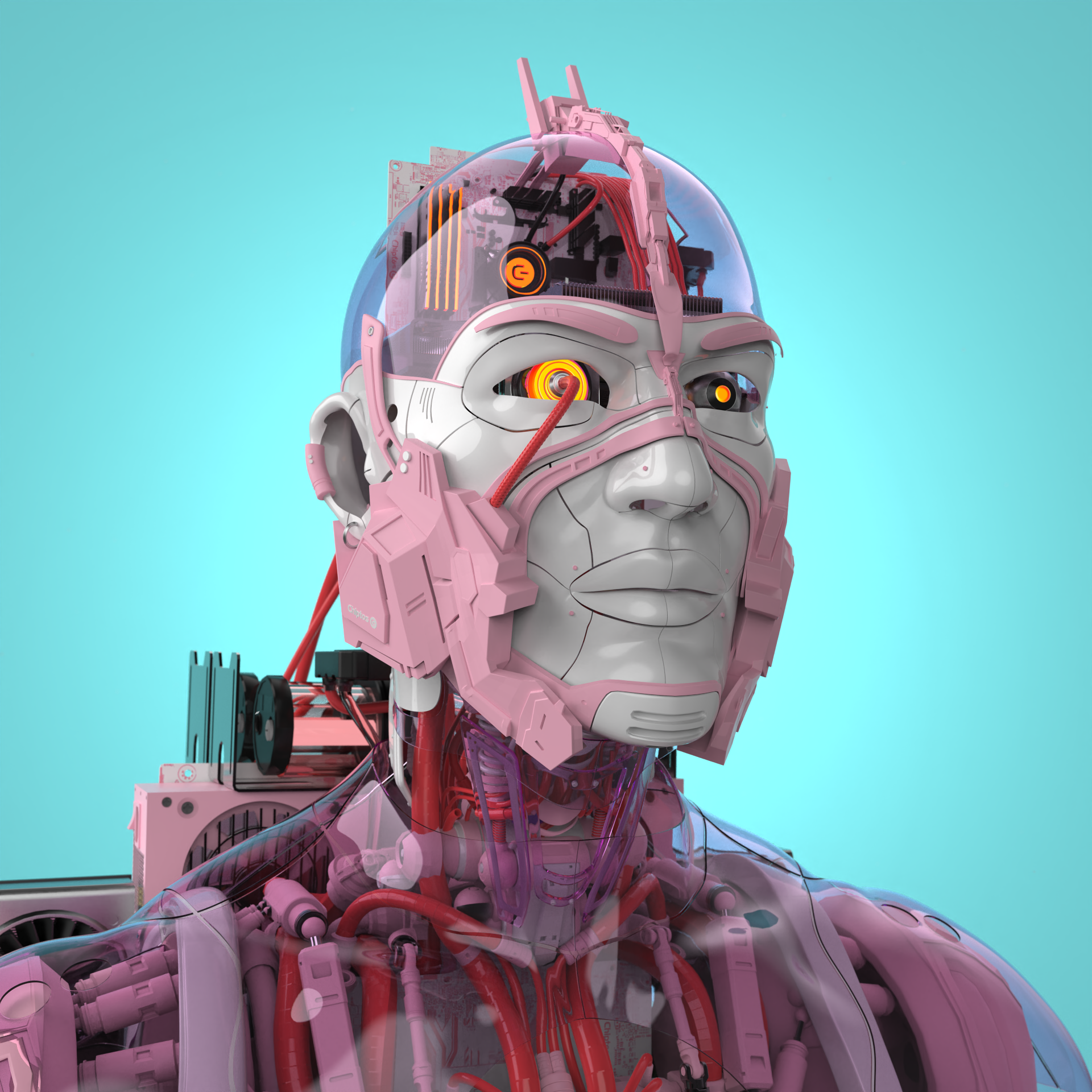 Chiptos X Daemon Human Robot Man Aesthetic Robot PFP Robot Profile ...