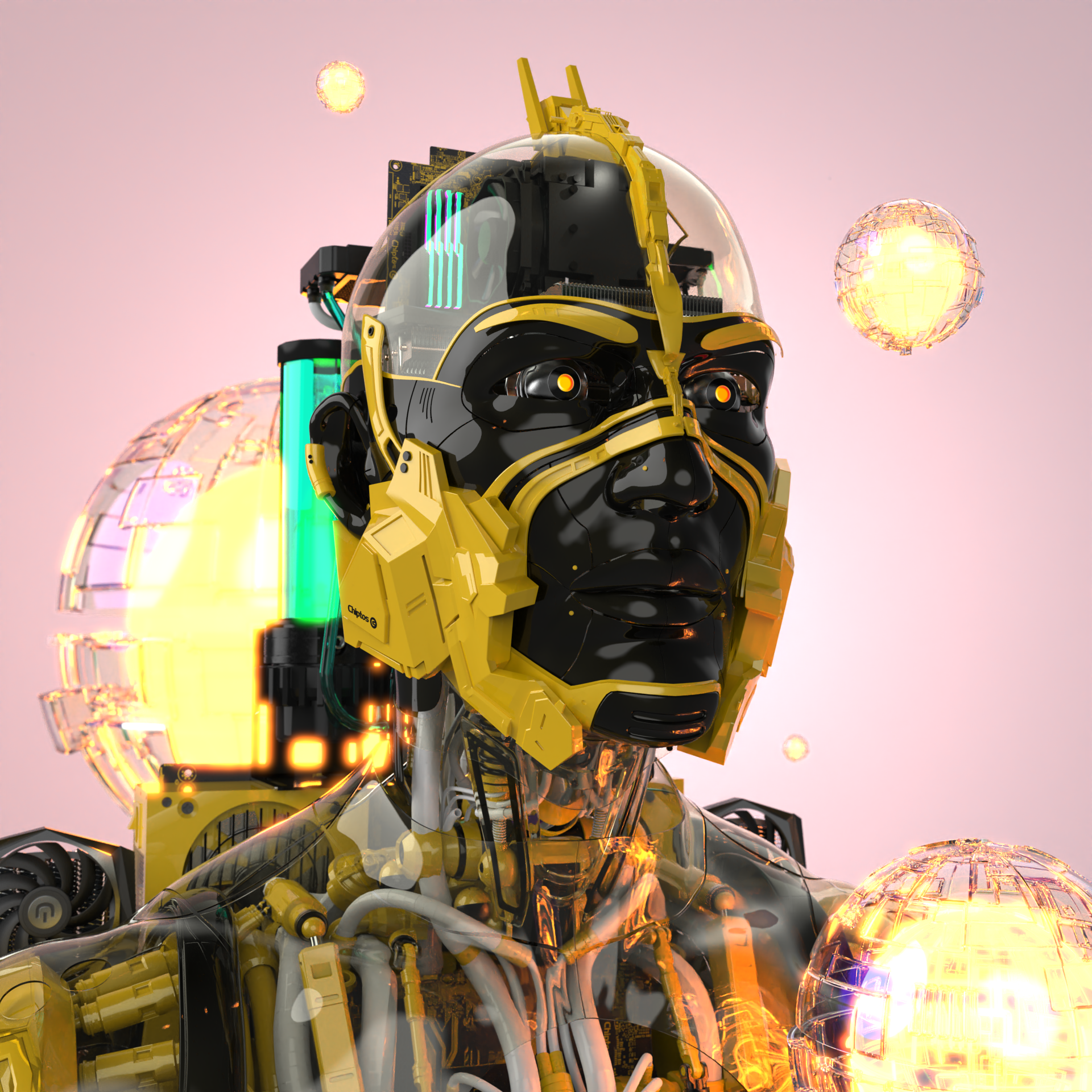 Chiptos X Daemon Human Robot Man Aesthetic Robot PFP Robot Profile ...