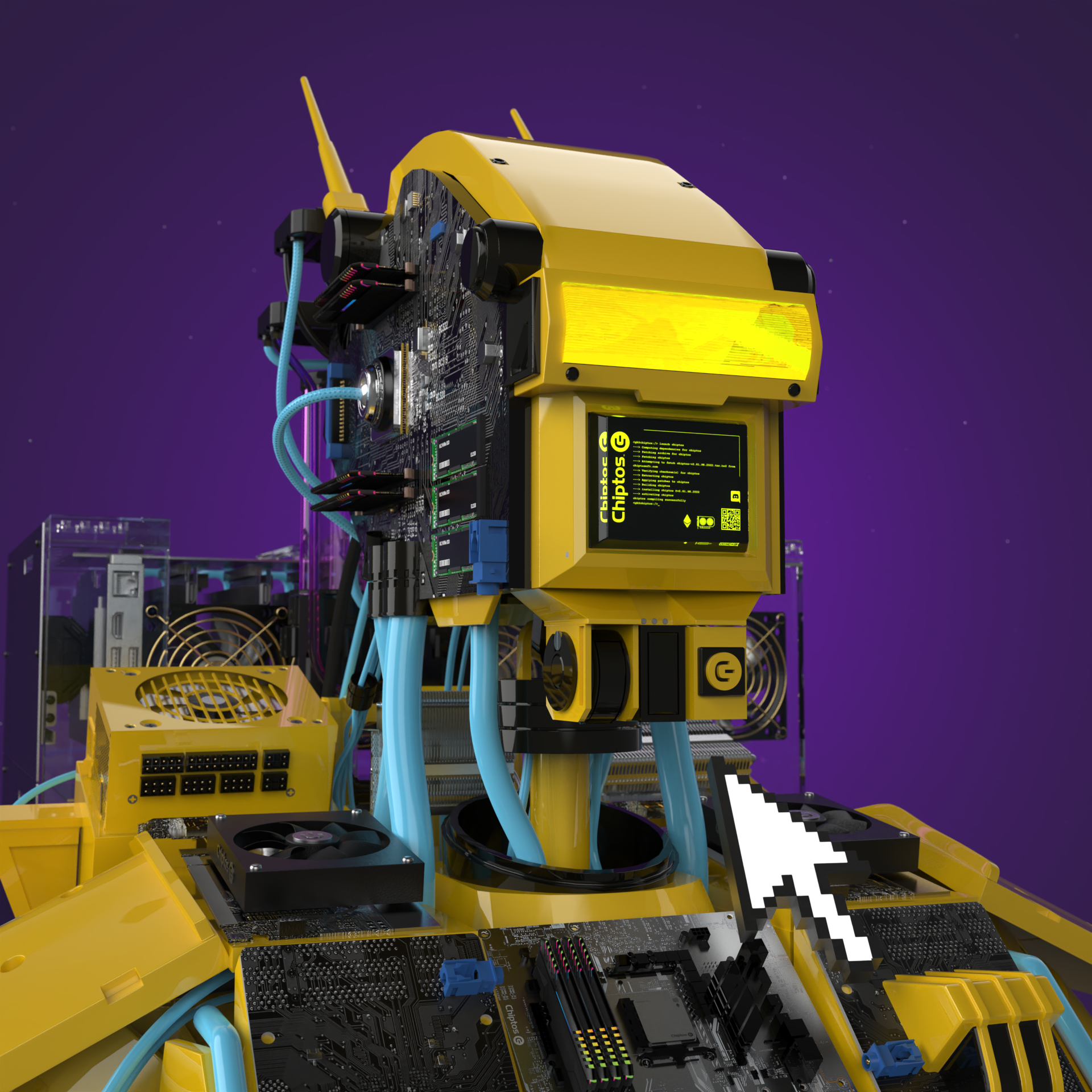 Chiptos X Droid Robot Aesthetic Robot PFP Robot Profile Picture Robots ...