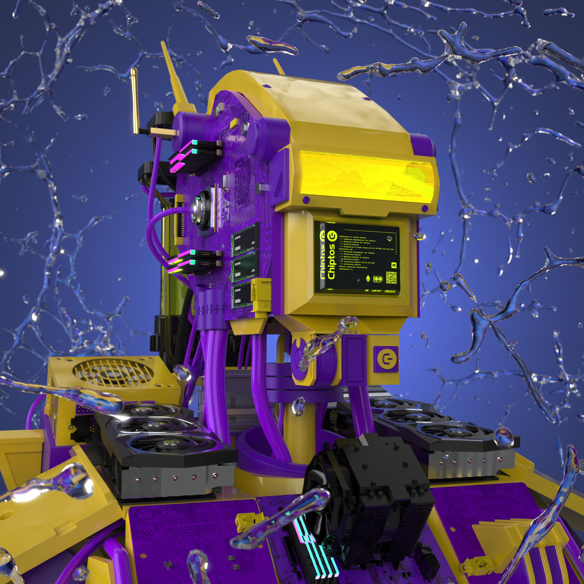 Chiptos X Droid Robot Aesthetic Robot PFP Robot Profile Picture Robots ...
