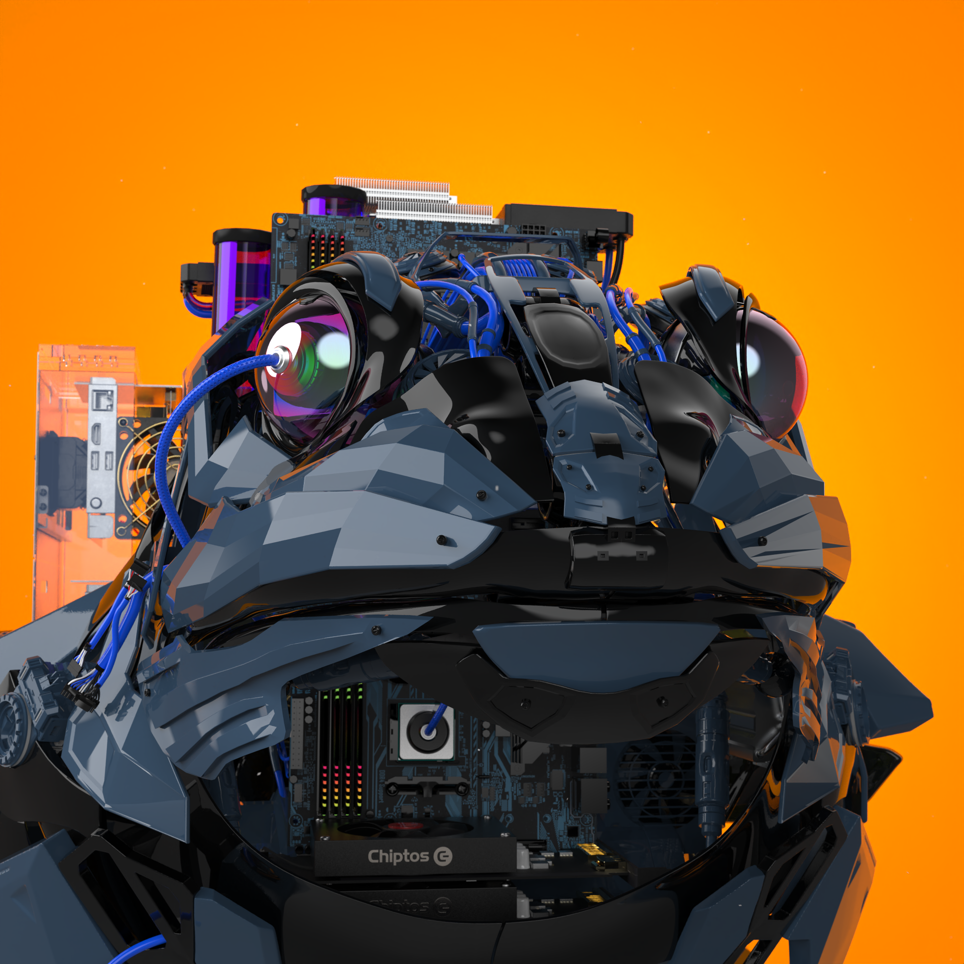 Chiptos X Frog Robot Toad Aesthetic Robot PFP Robot Profile Picture ...