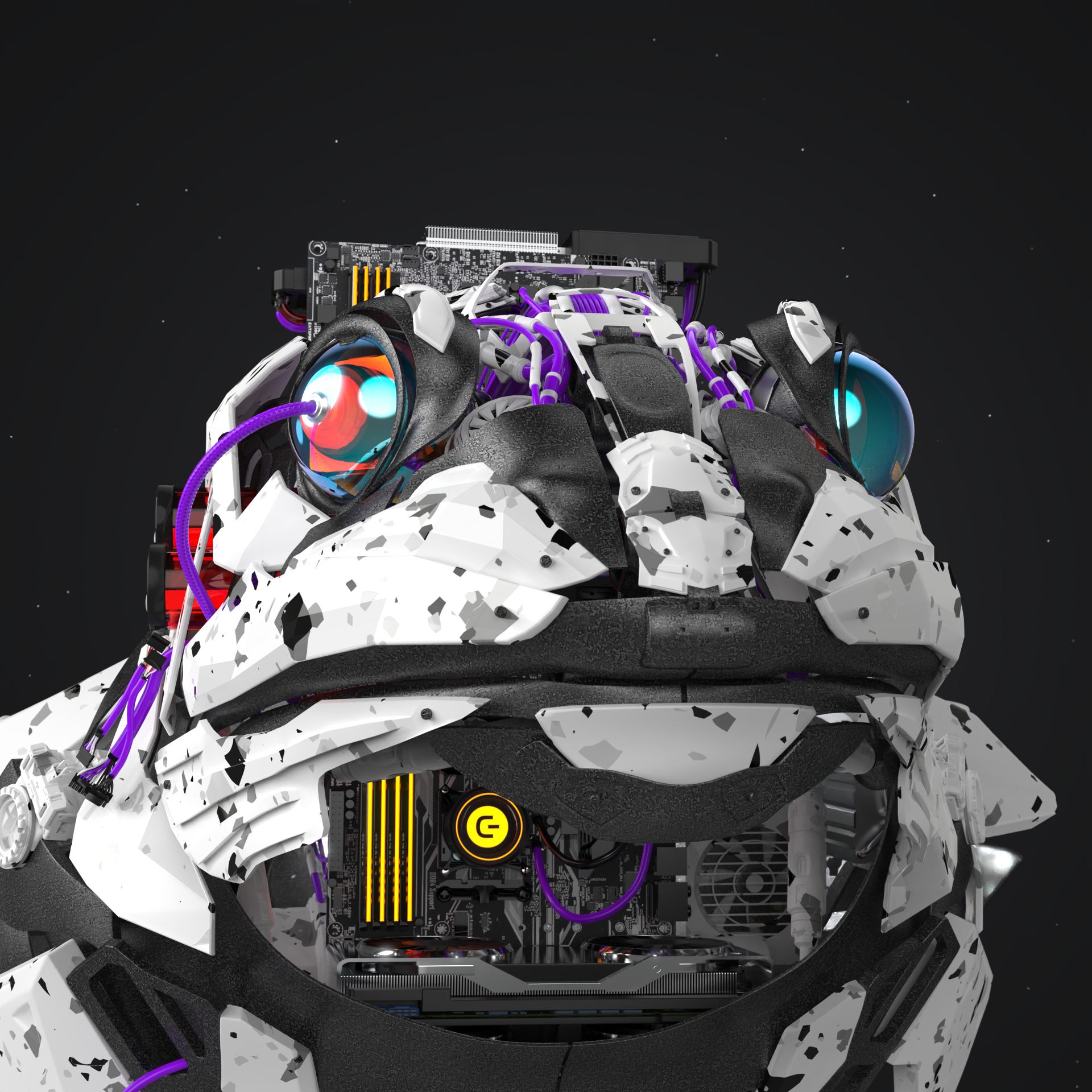 Chiptos X Frog Robot Toad Aesthetic Robot PFP Robot Profile Picture ...