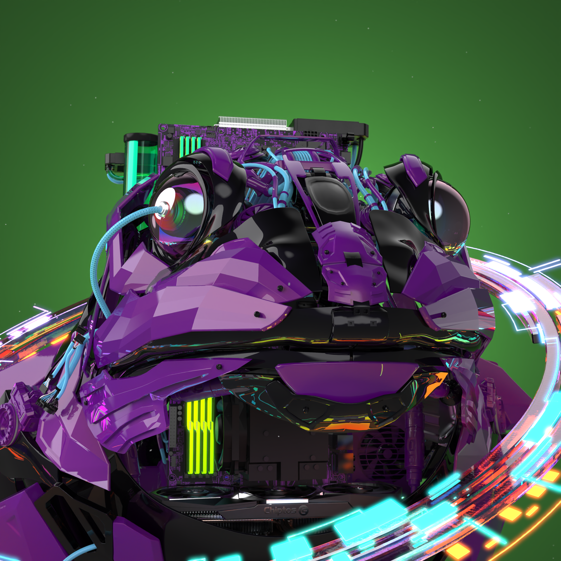 Chiptos X Frog Robot Toad Aesthetic Robot PFP Robot Profile Picture ...