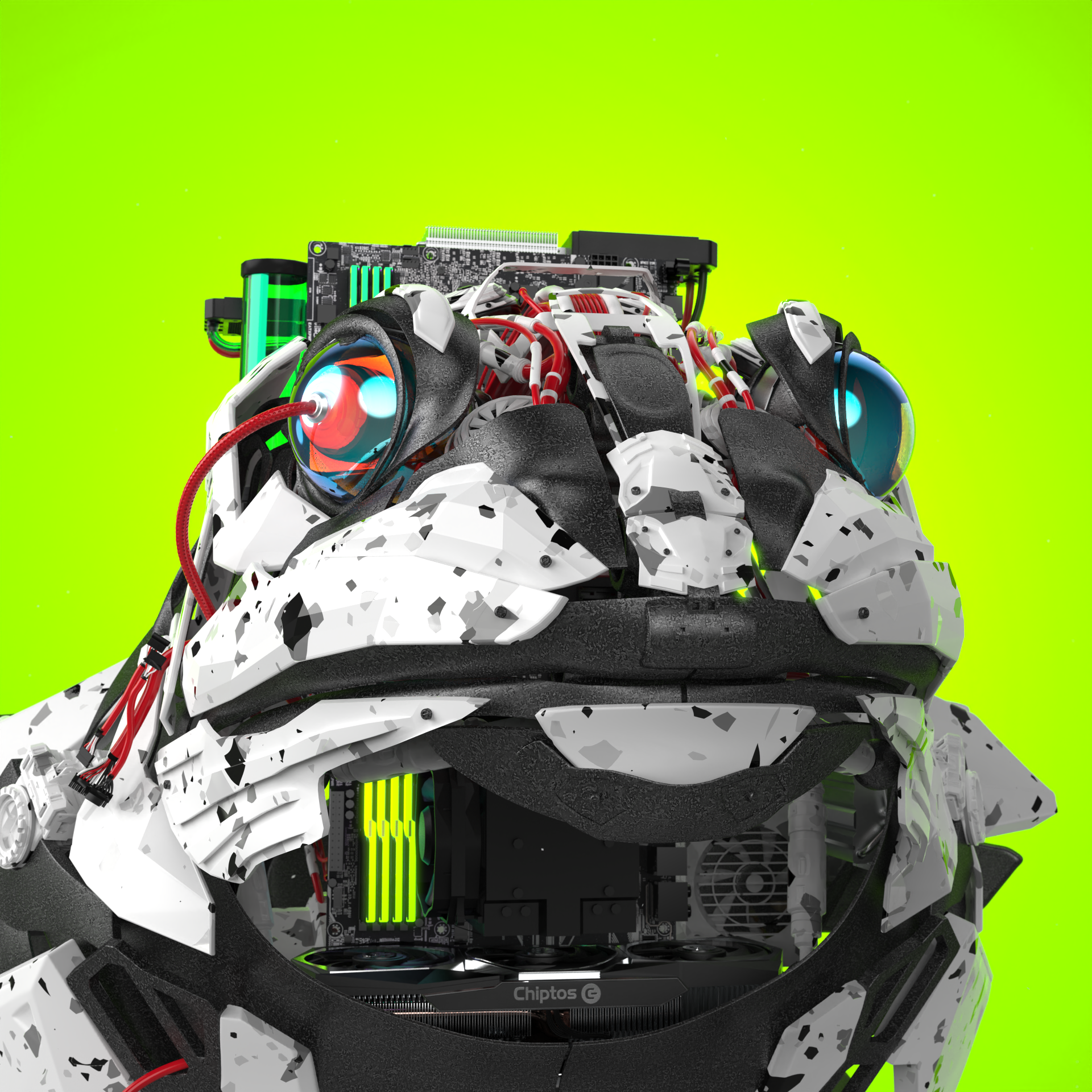 Chiptos X Frog Robot Toad Aesthetic Robot PFP Robot Profile Picture ...