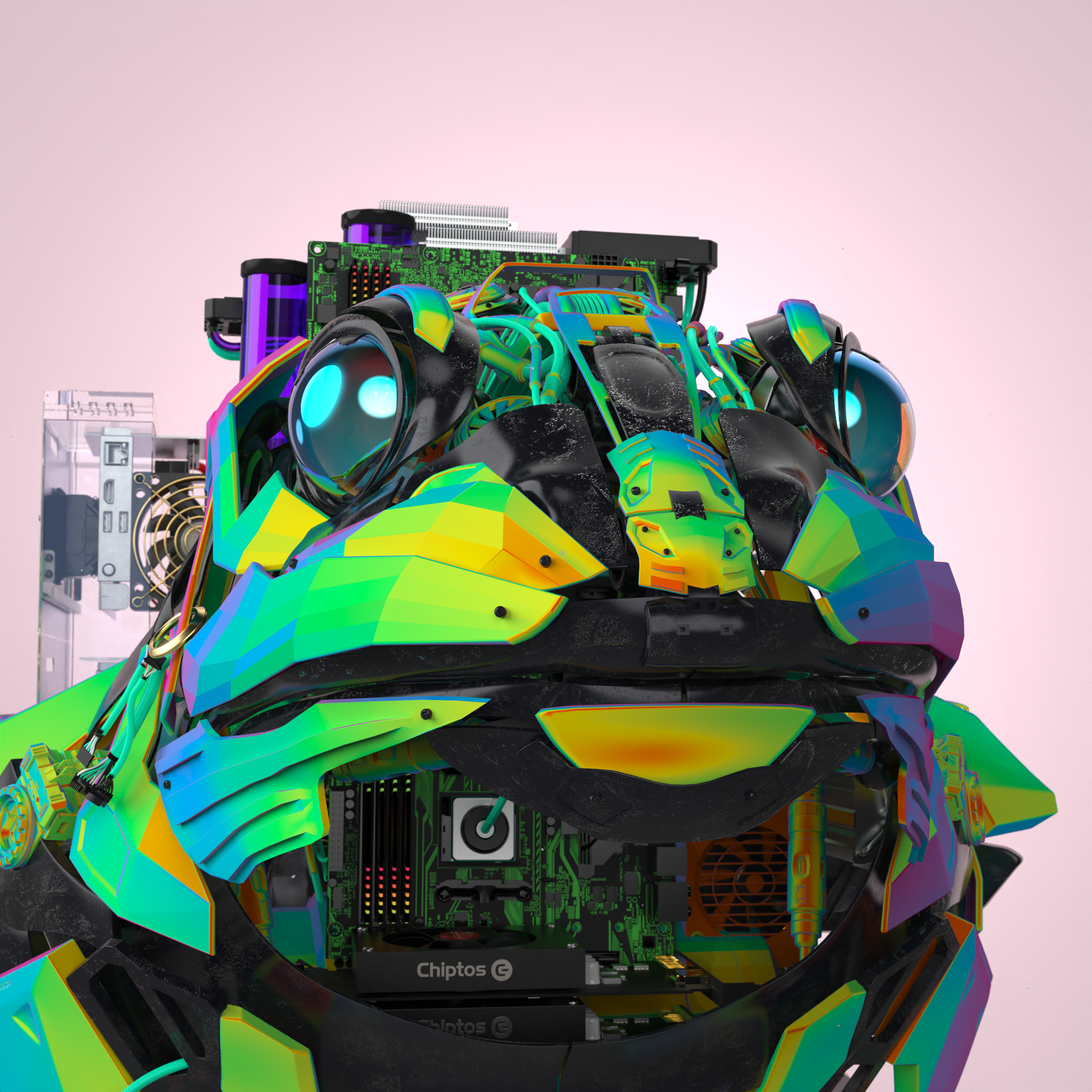 Chiptos X Frog Robot Toad Aesthetic Robot PFP Robot Profile Picture ...