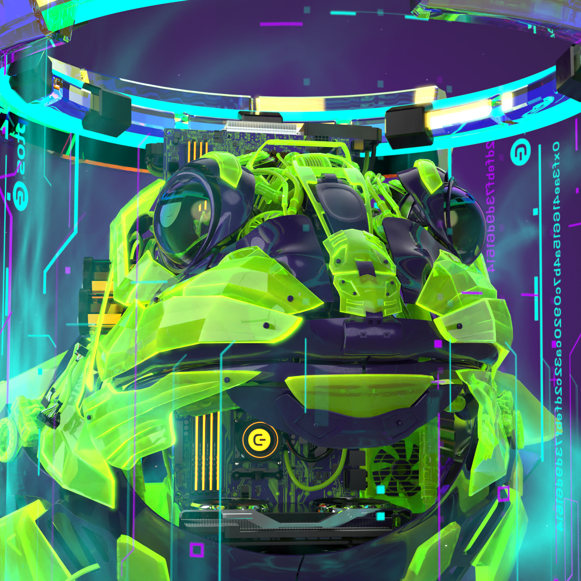 Chiptos X Frog Robot Toad Aesthetic Robot PFP Robot Profile Picture ...