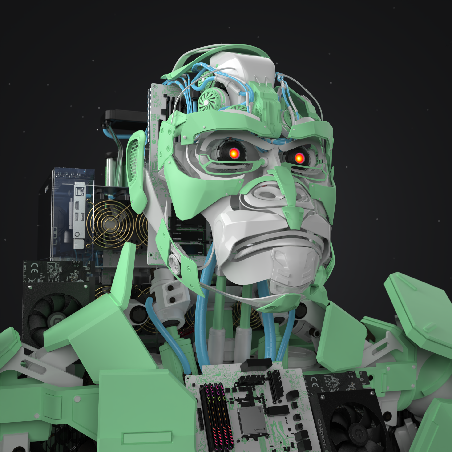 Chiptos X Kong Robot Gorilla Aesthetic Robot PFP Robot Profile Picture ...