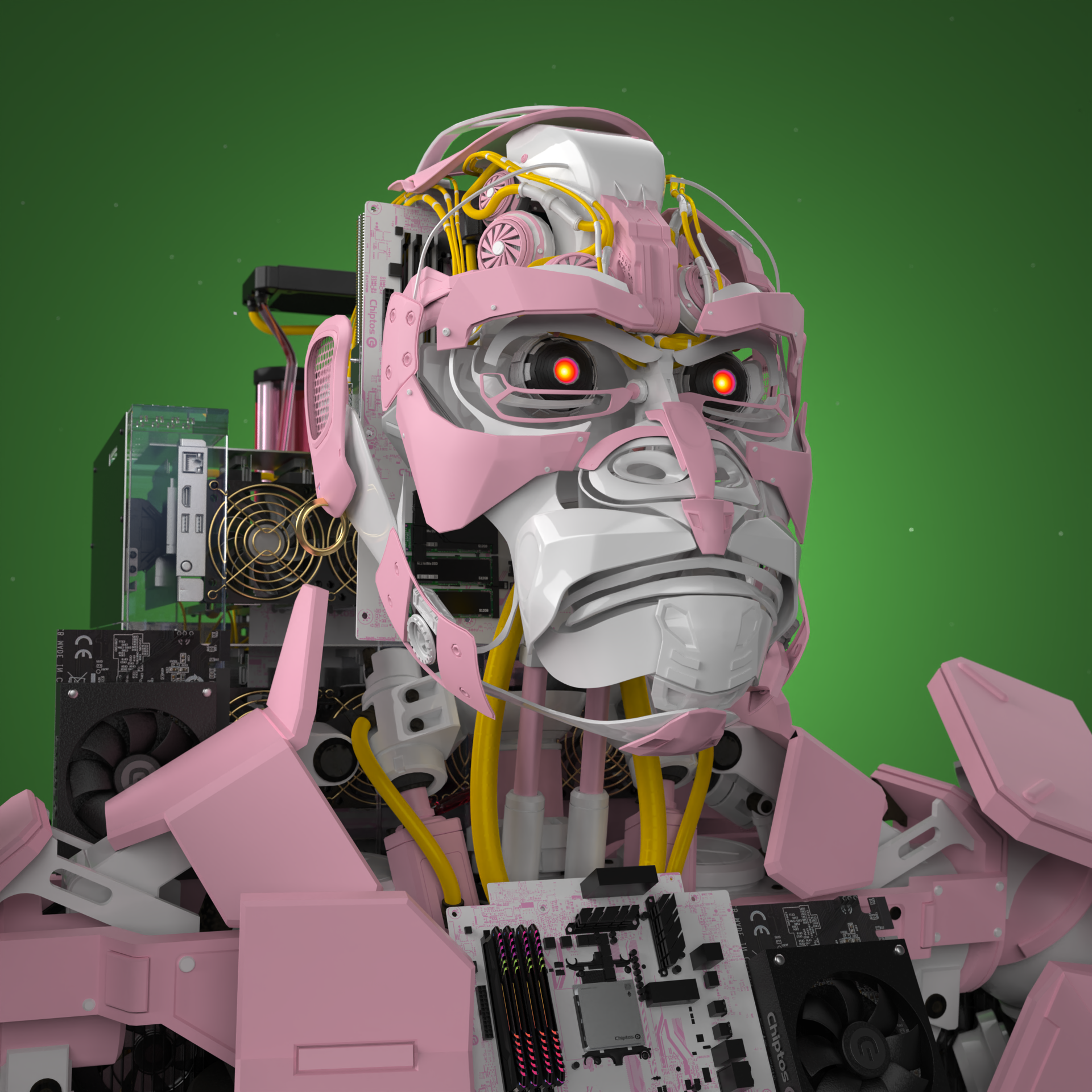Chiptos X Kong Robot Gorilla Aesthetic Robot PFP Robot Profile Picture ...