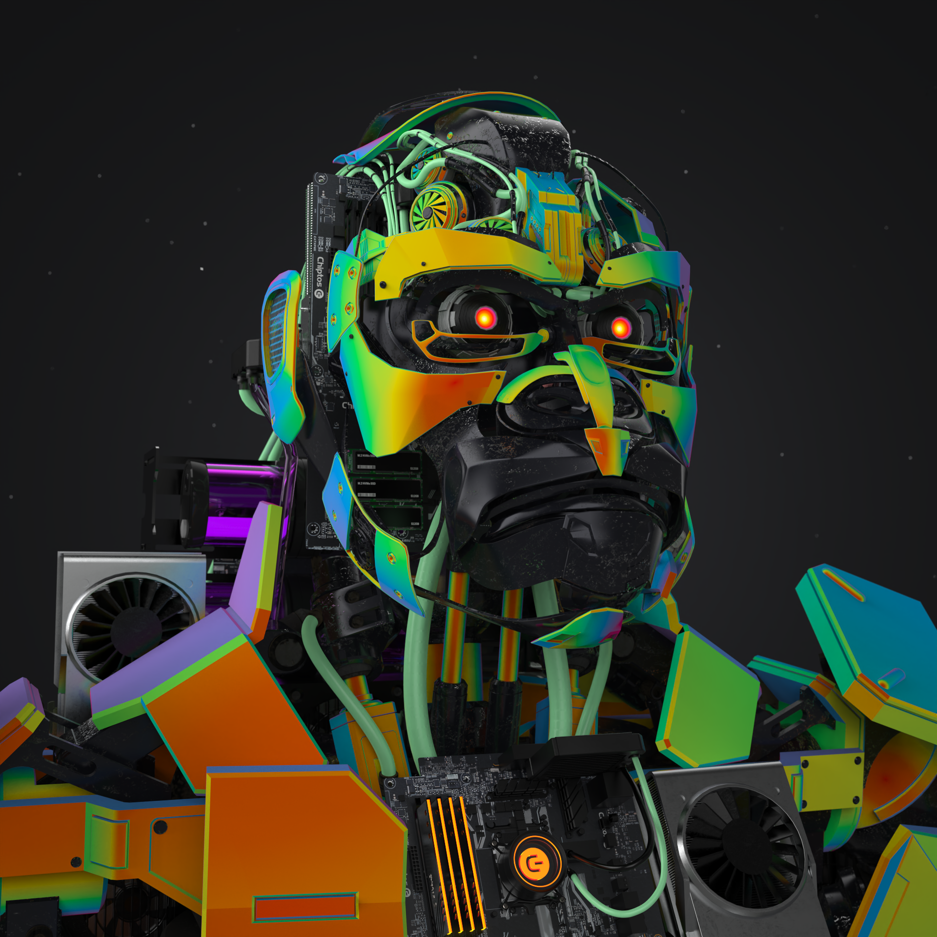 Chiptos X Kong Robot Gorilla Aesthetic Robot PFP Robot Profile Picture ...
