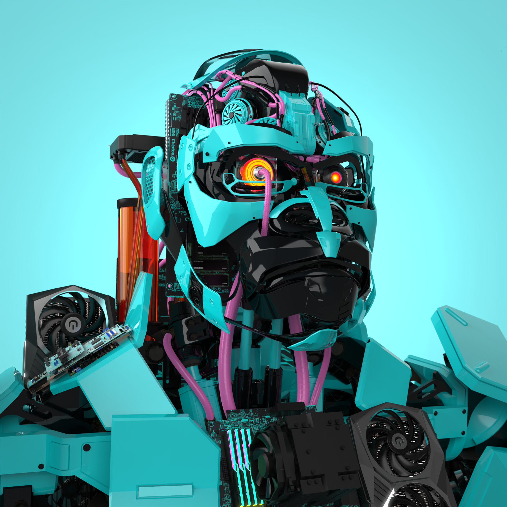 Chiptos X Kong Robot Gorilla Aesthetic Robot PFP Robot Profile Picture ...