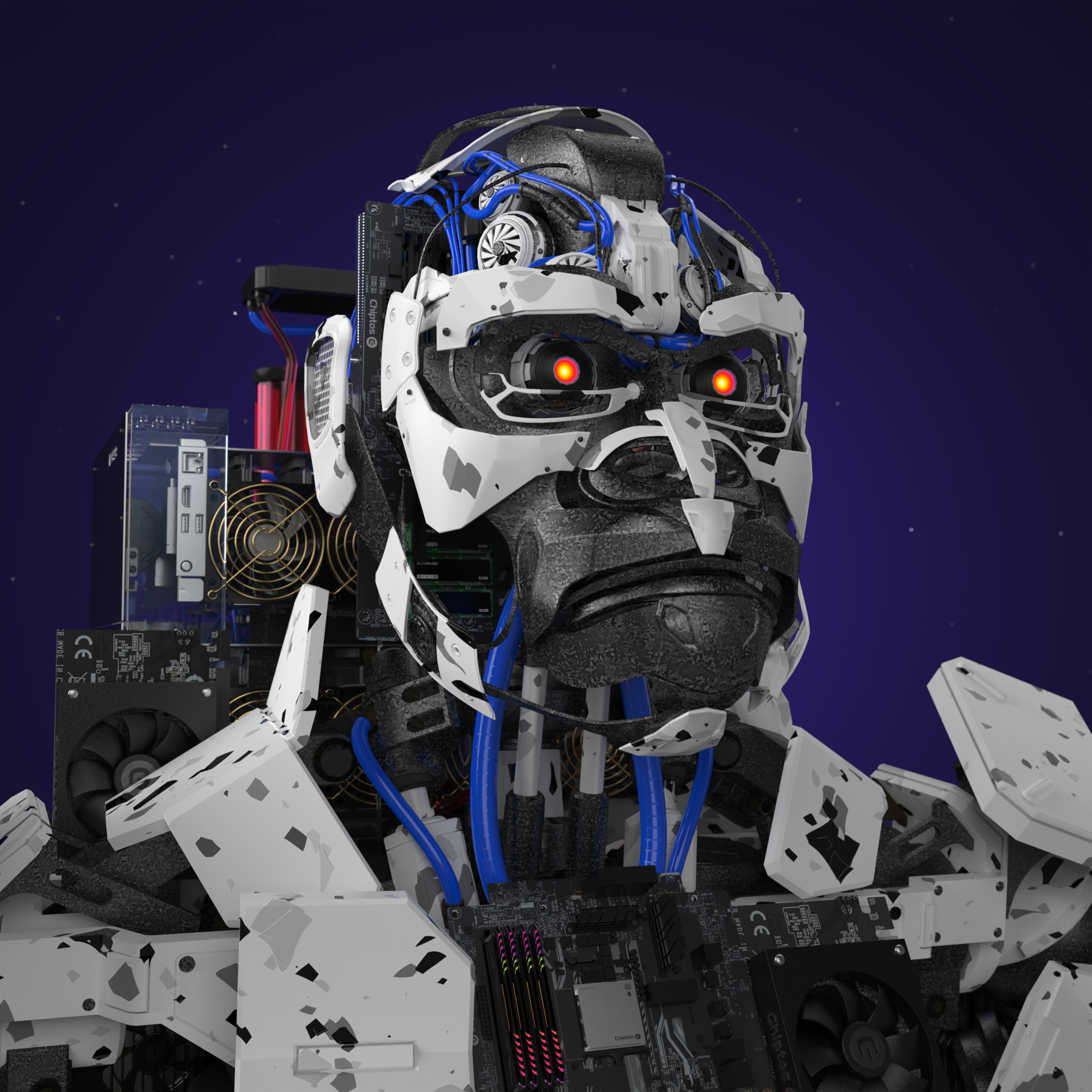 Chiptos X Kong Robot Gorilla Aesthetic Robot PFP Robot Profile Picture ...