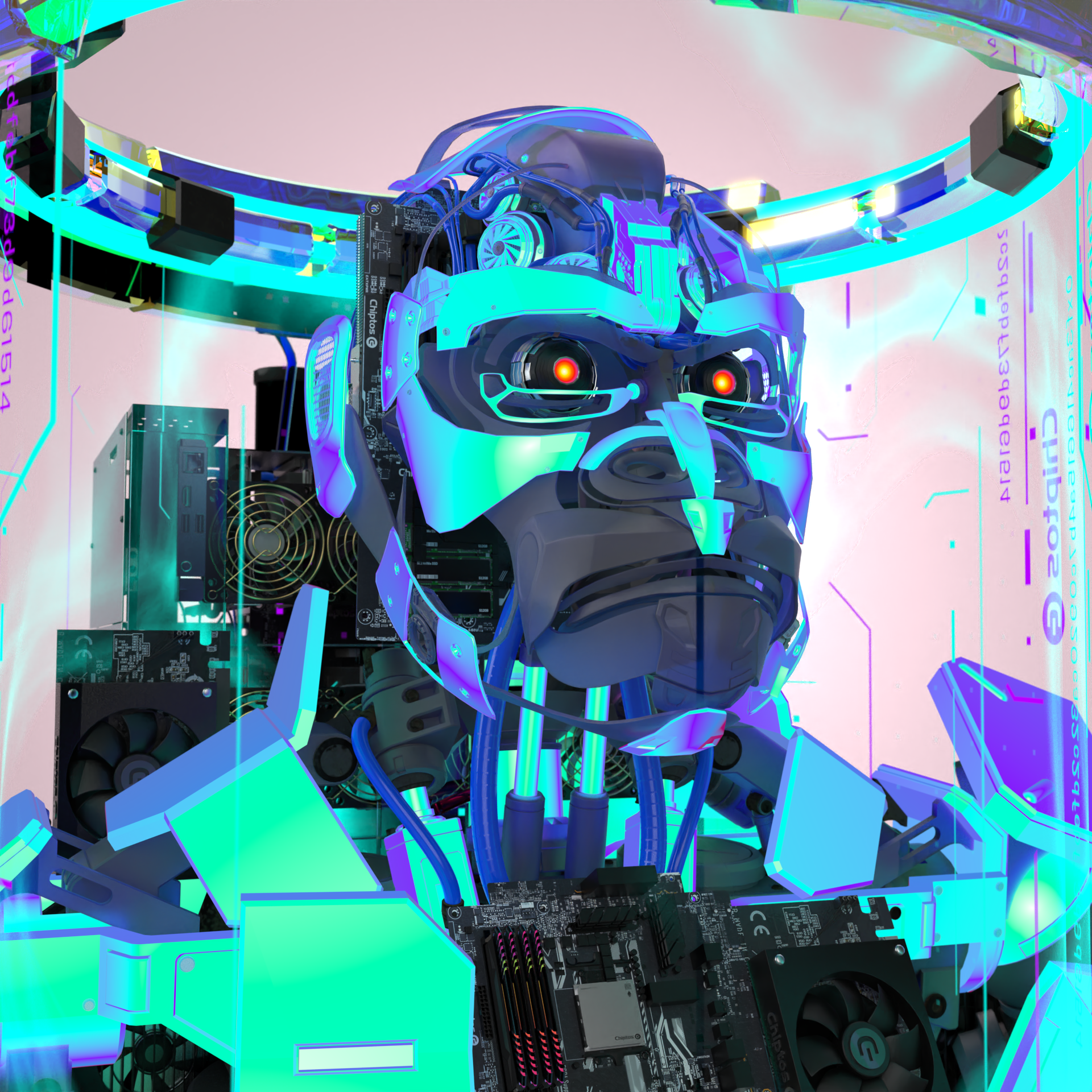 Chiptos X Kong Robot Gorilla Aesthetic Robot PFP Robot Profile Picture ...