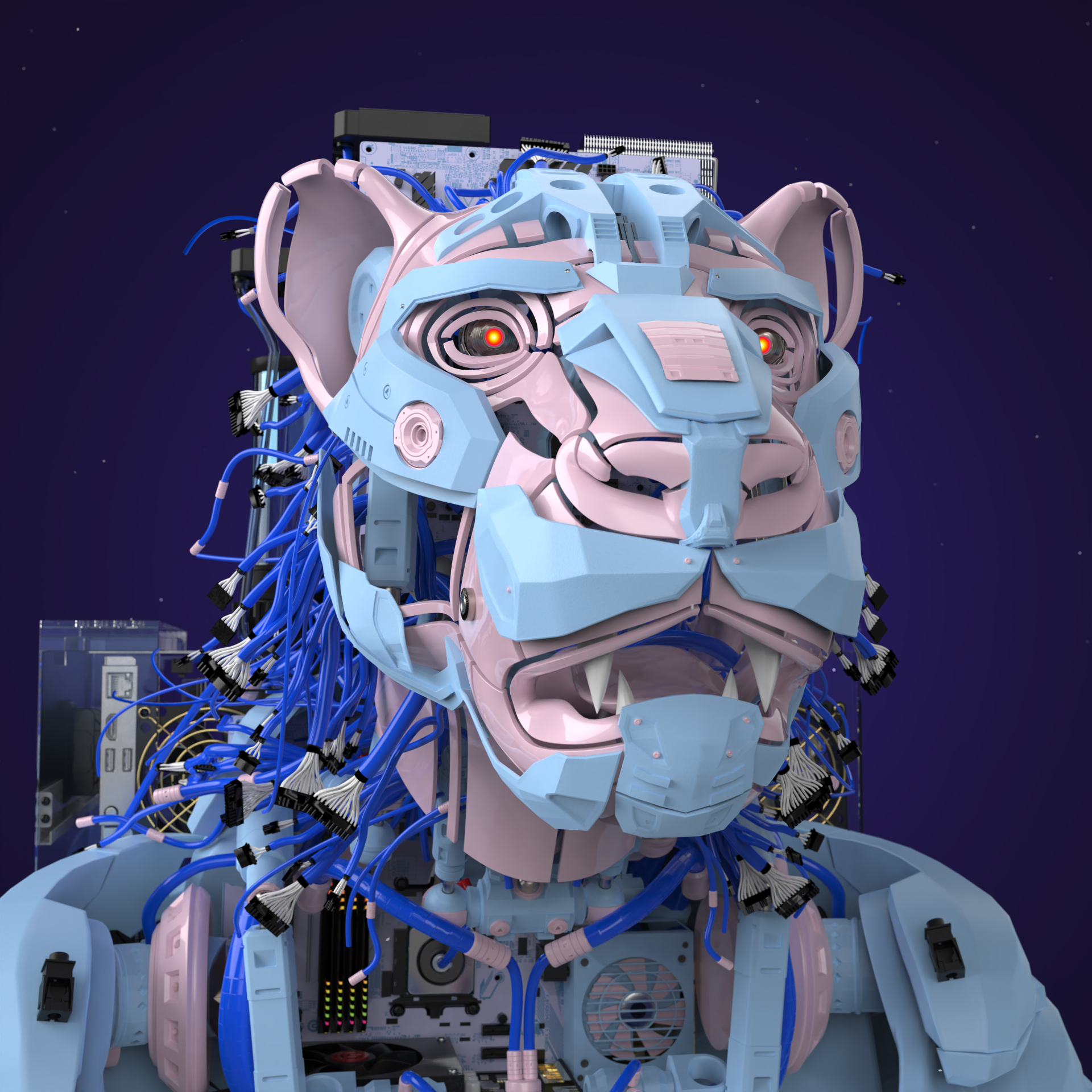 Chiptos X Lion Robot Animal Aesthetic Robot PFP Robot Profile Picture ...