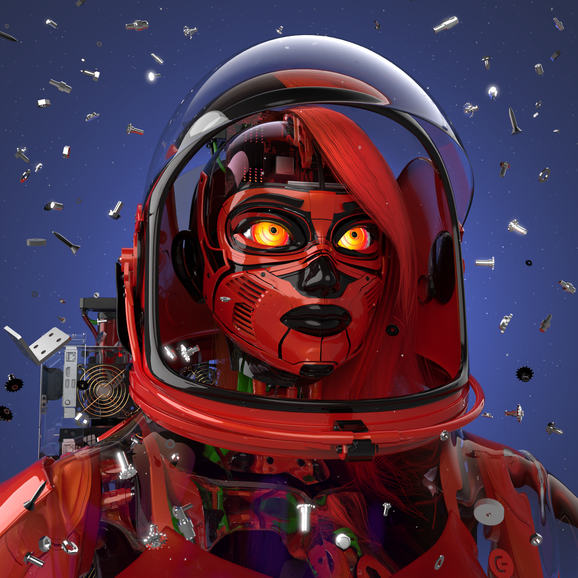 Chiptos X Astronaut Space Suit Robot PC Aesthetic Robot PFP Avatar ...