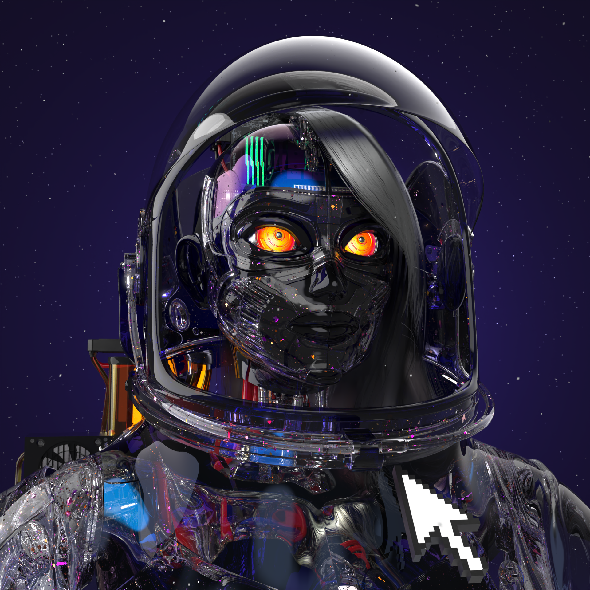 Chiptos X Astronaut Space Suit Robot PC Aesthetic Robot PFP Avatar ...