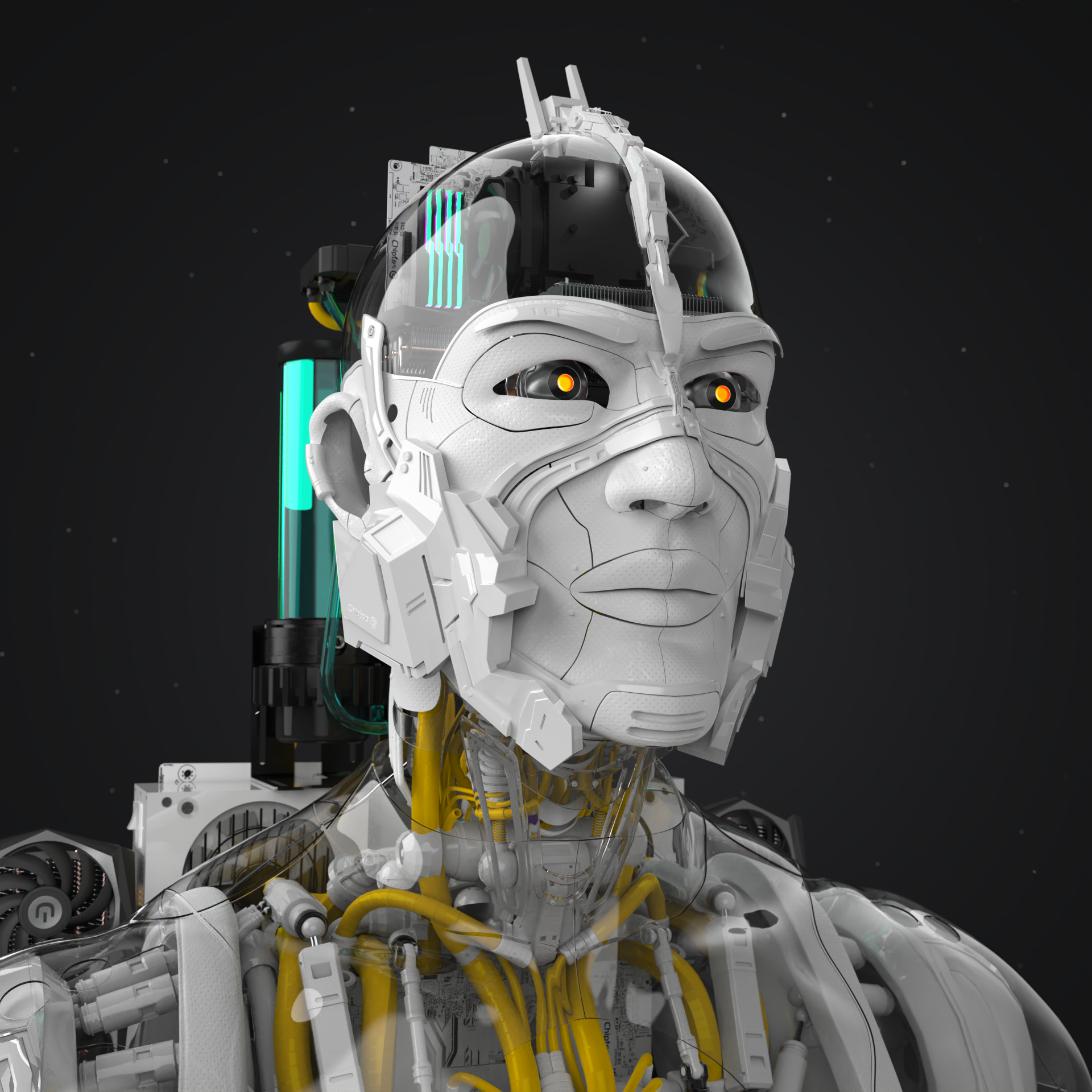 Chiptos X Daemon Robot Human Robot Man Aesthetic Robot PFP Robot ...
