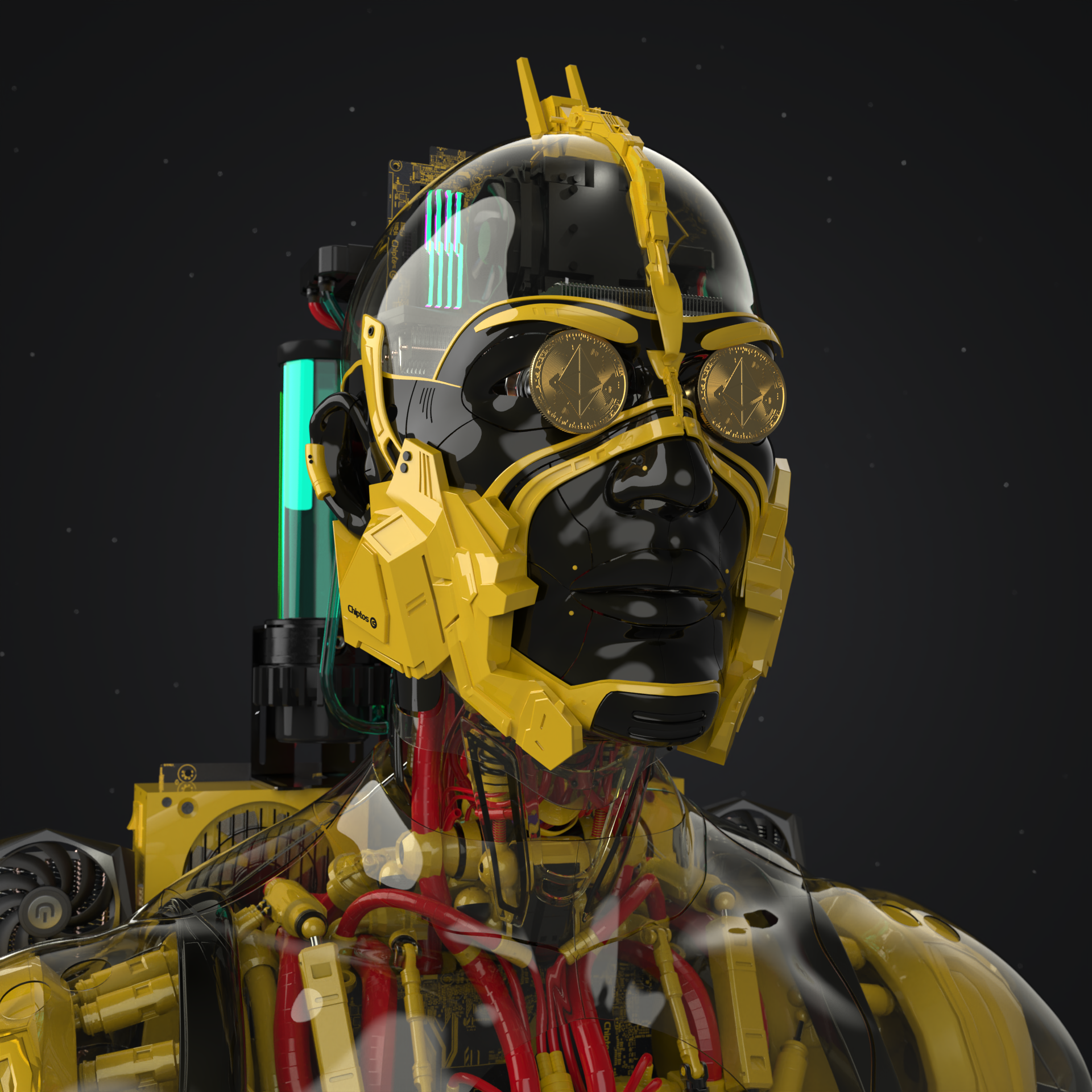 Chiptos X Daemon Robot Human Robot Man Aesthetic Robot PFP Robot ...