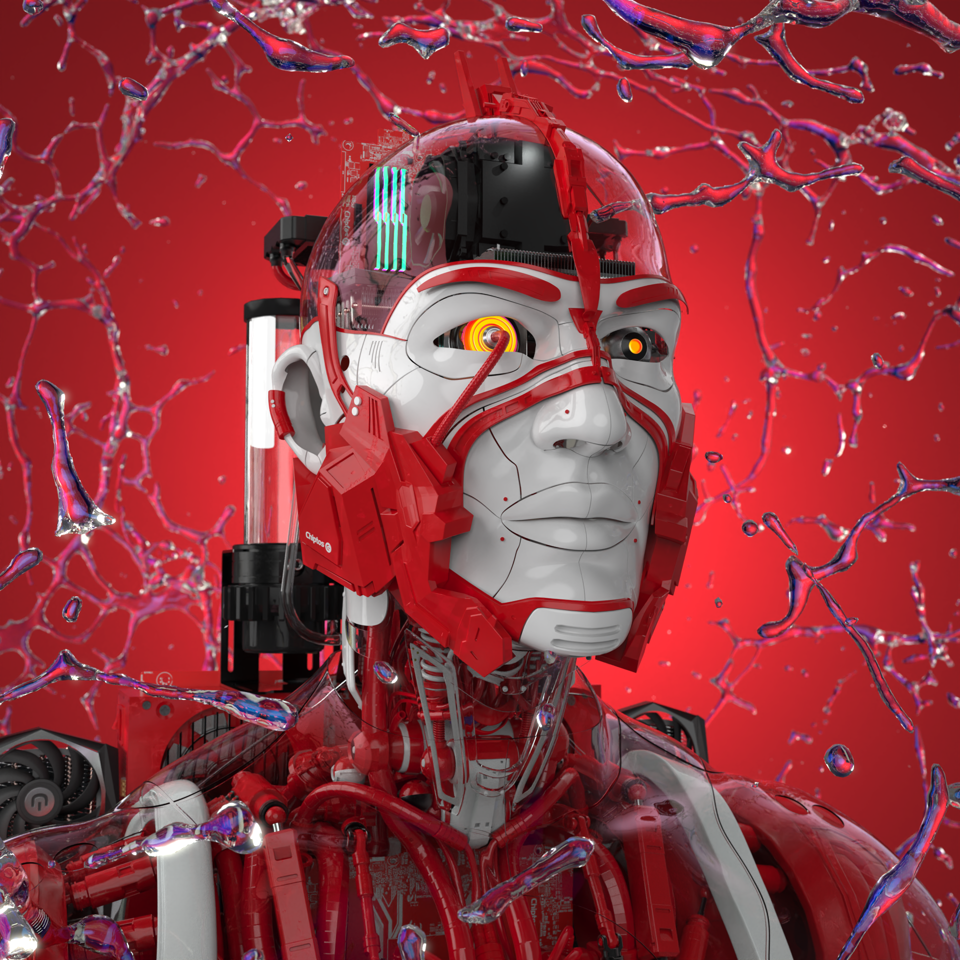 Chiptos X Daemon Human Robot Man Aesthetic Robot PFP Robot Profile ...