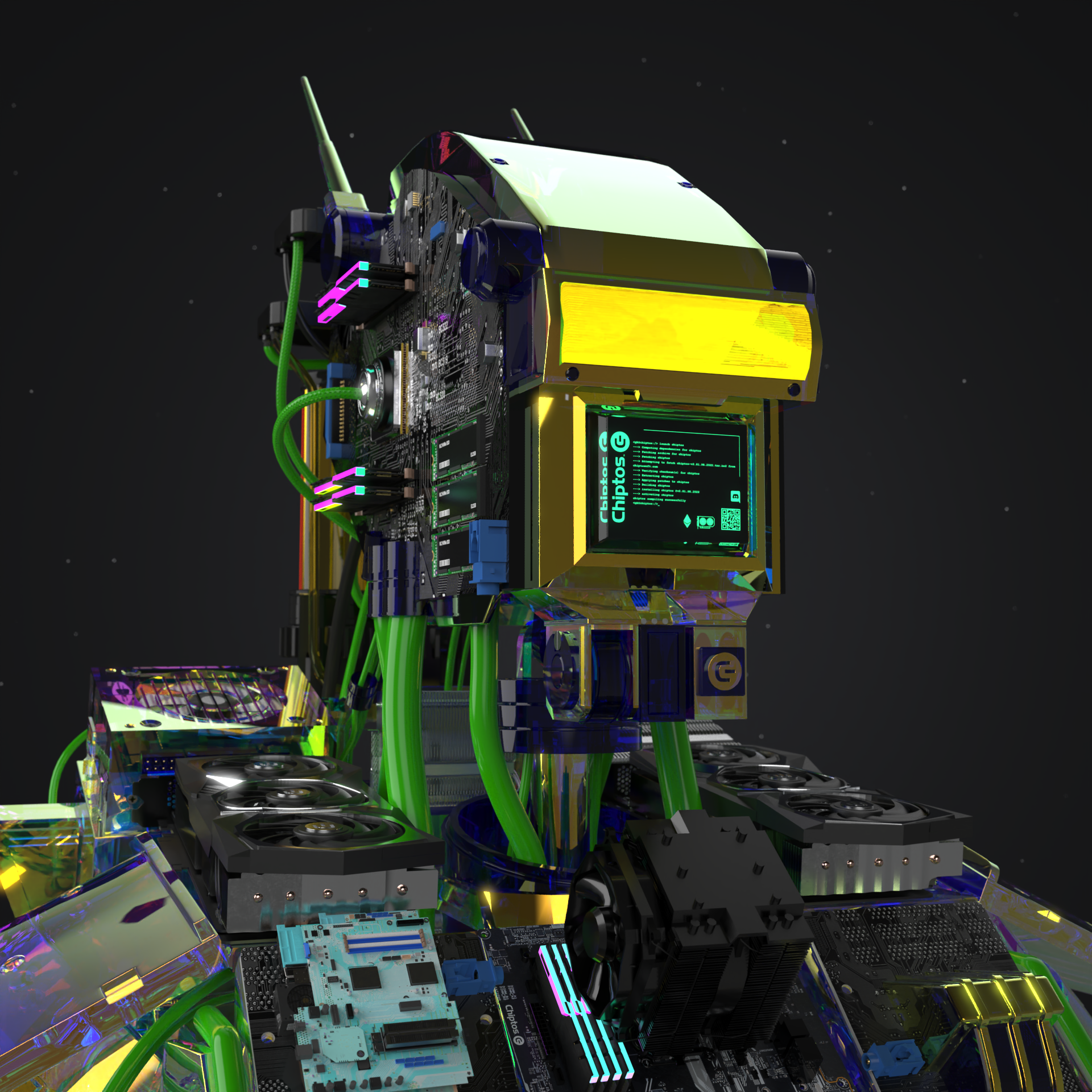 Chiptos X Droid Robot Aesthetic Robot PFP Robot Profile Picture Robots ...