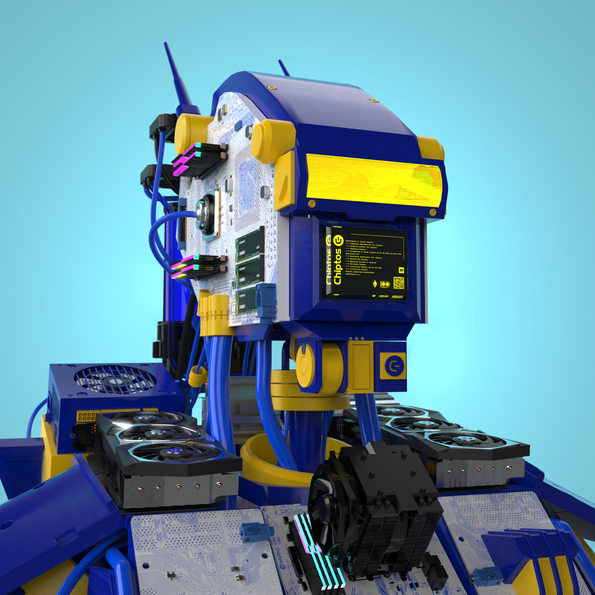 Chiptos X Droid Robot Aesthetic Robot PFP Robot Profile Picture Robots ...