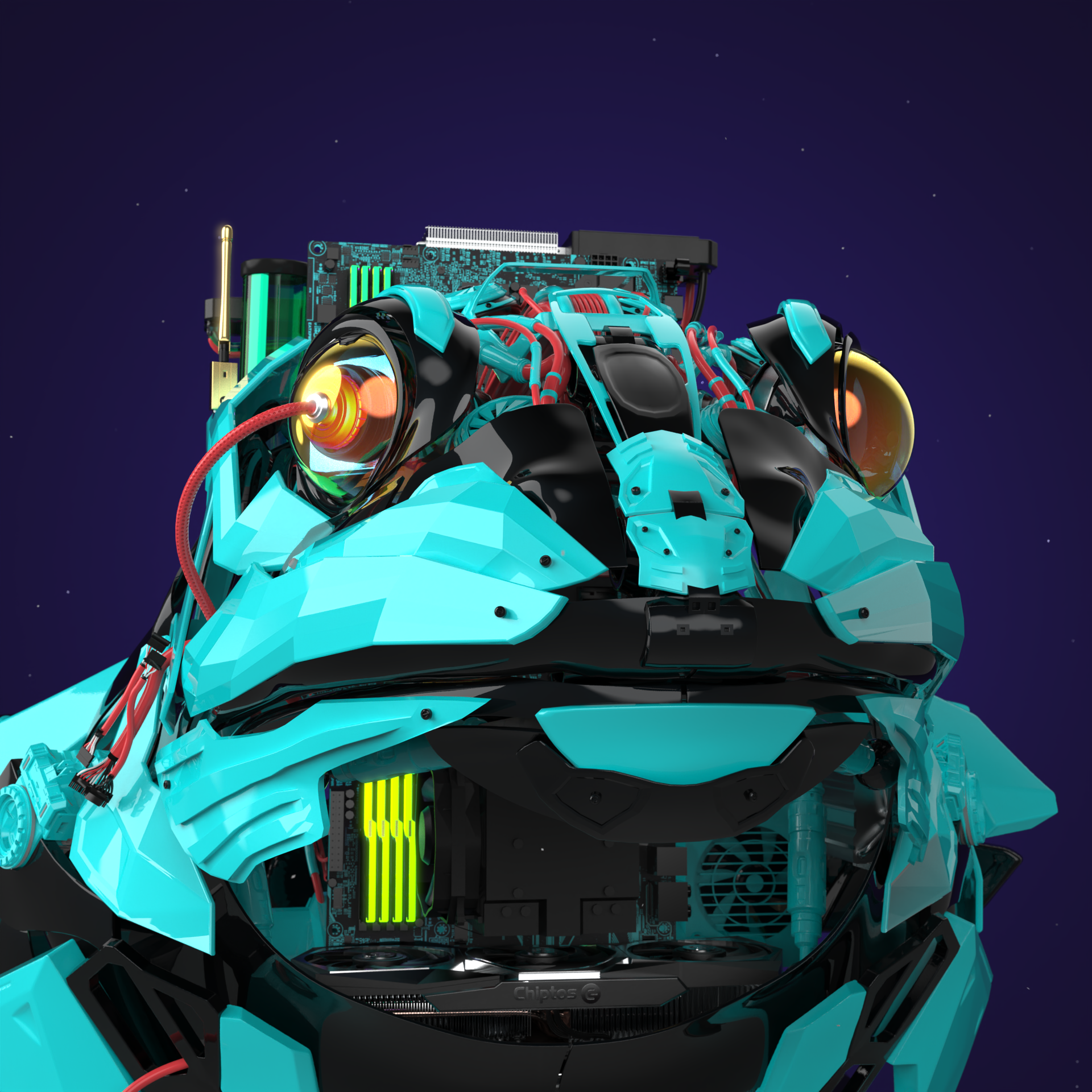 Chiptos X Frog Robot Toad Aesthetic Robot PFP Robot Profile Picture ...